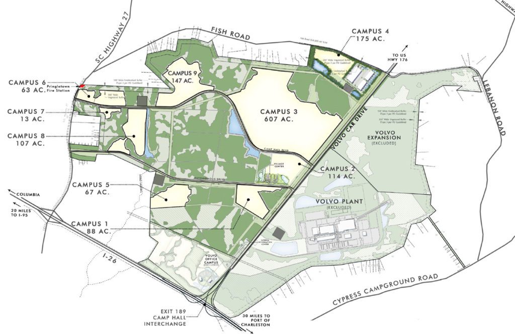 Campus 2 | Available Industrial Tracts in South Carolina | Camp Hall